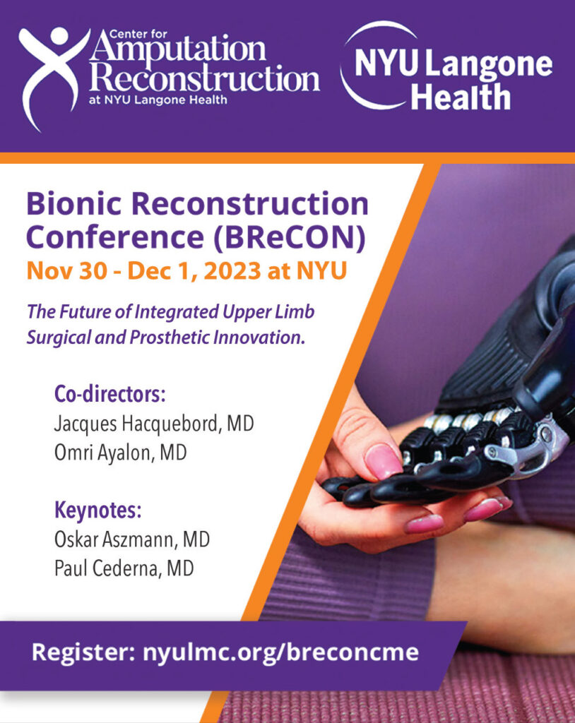 NYU Langone Health: Bionic Reconstruction Conference (BReCON): The ...